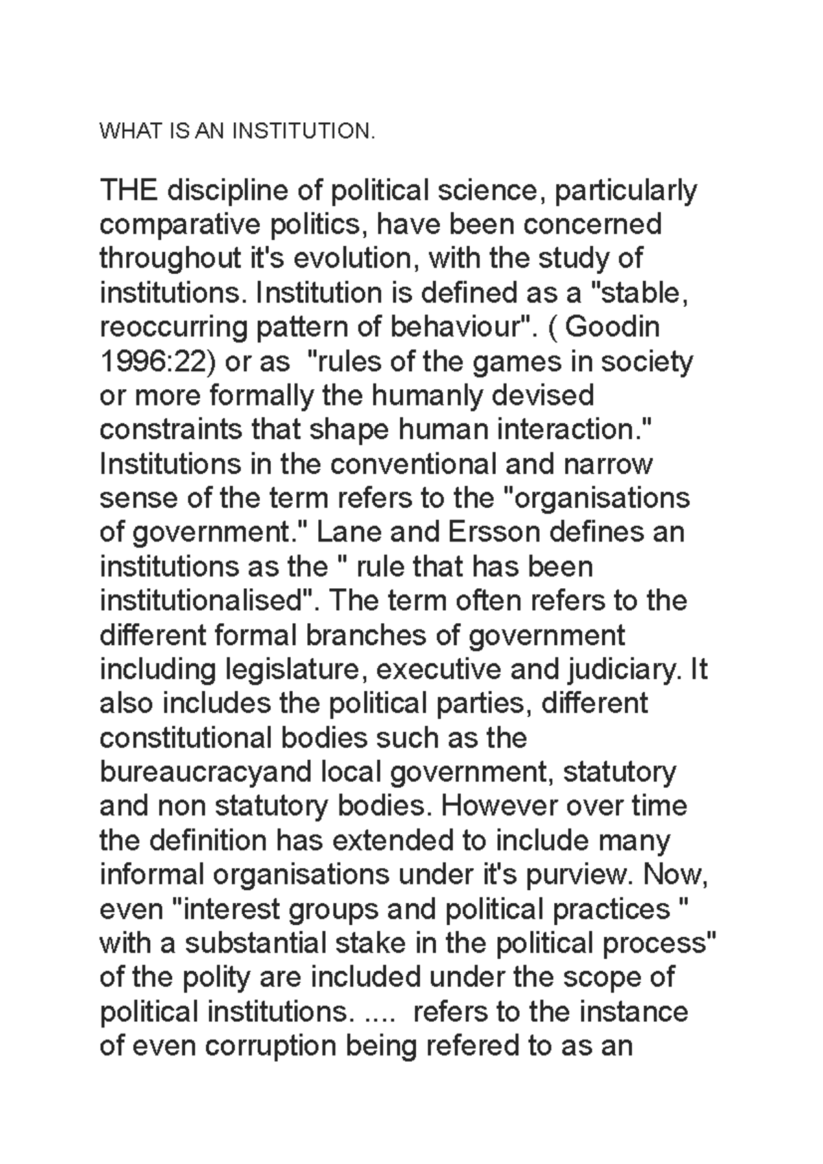 Institutionalism cpa 240413 223108 - WHAT IS AN INSTITUTION. THE ...