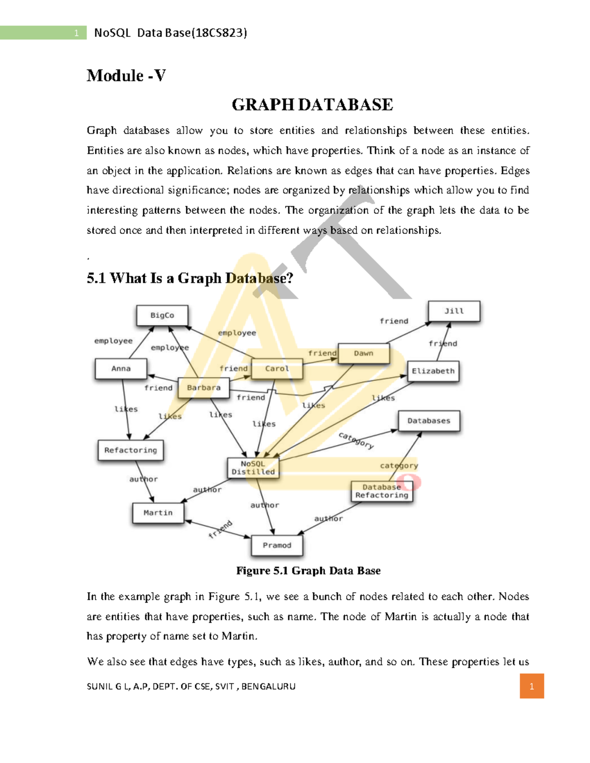 Nosql Mod5@Az Documents - Module -V GRAPH DATABASE Graph databases ...