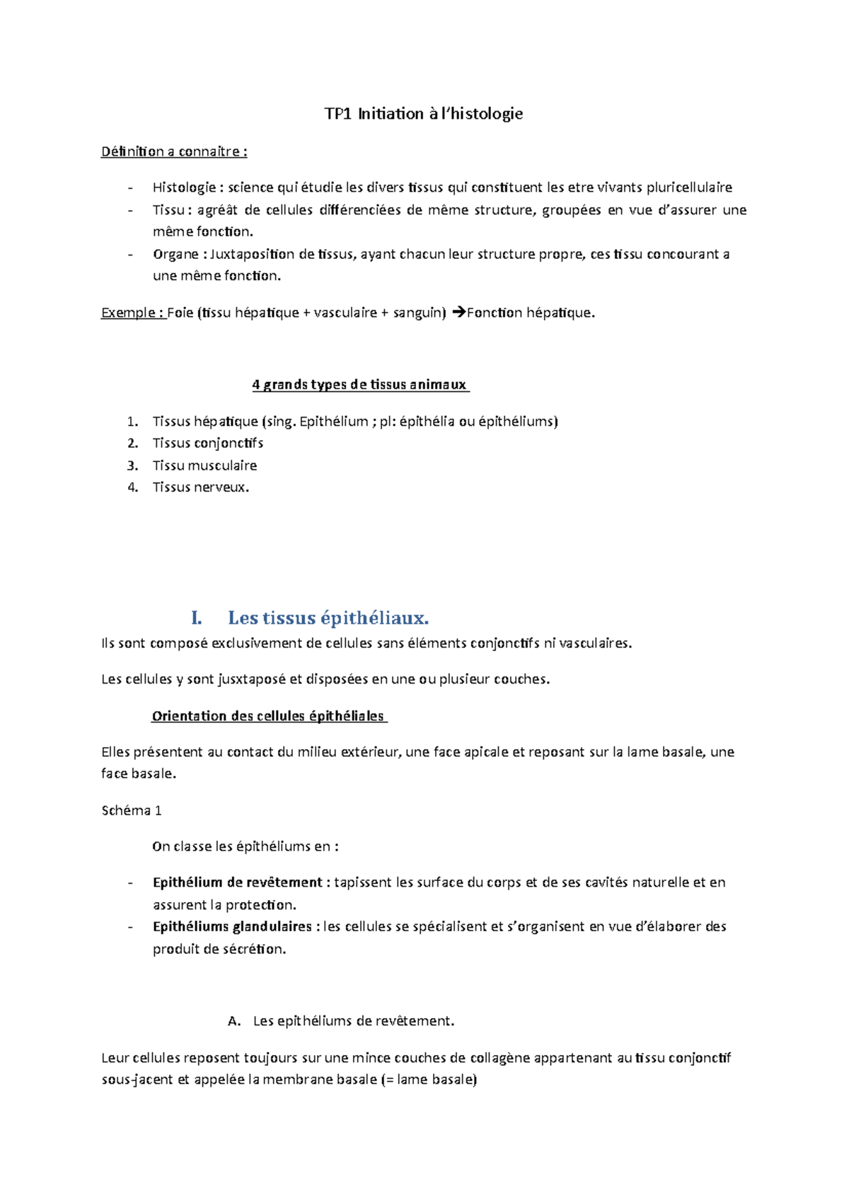 Bio Veg - TP1 - Histologie - Warning: TT: undefined function: 32 TP1 Initiation à l’histologie ...