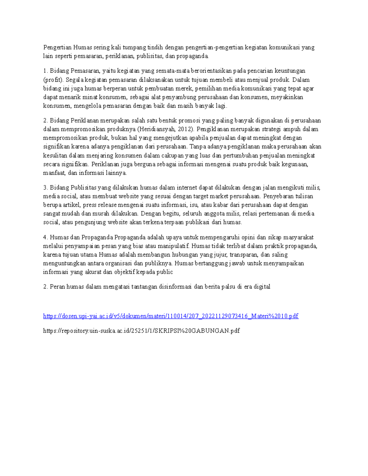 Matkul Humas - Hubungan masyarakat - Pengertian Humas sering kali ...