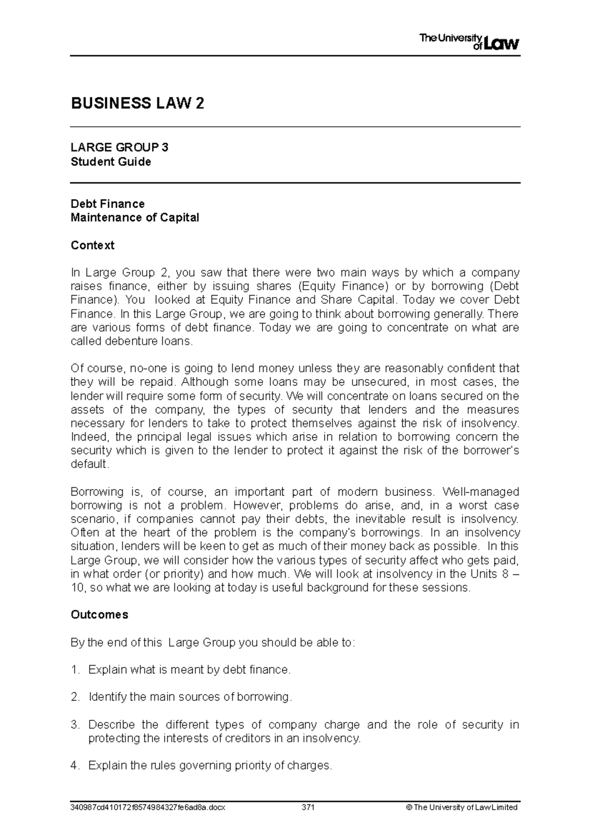 Business law 2 - large group 3 - Studocu