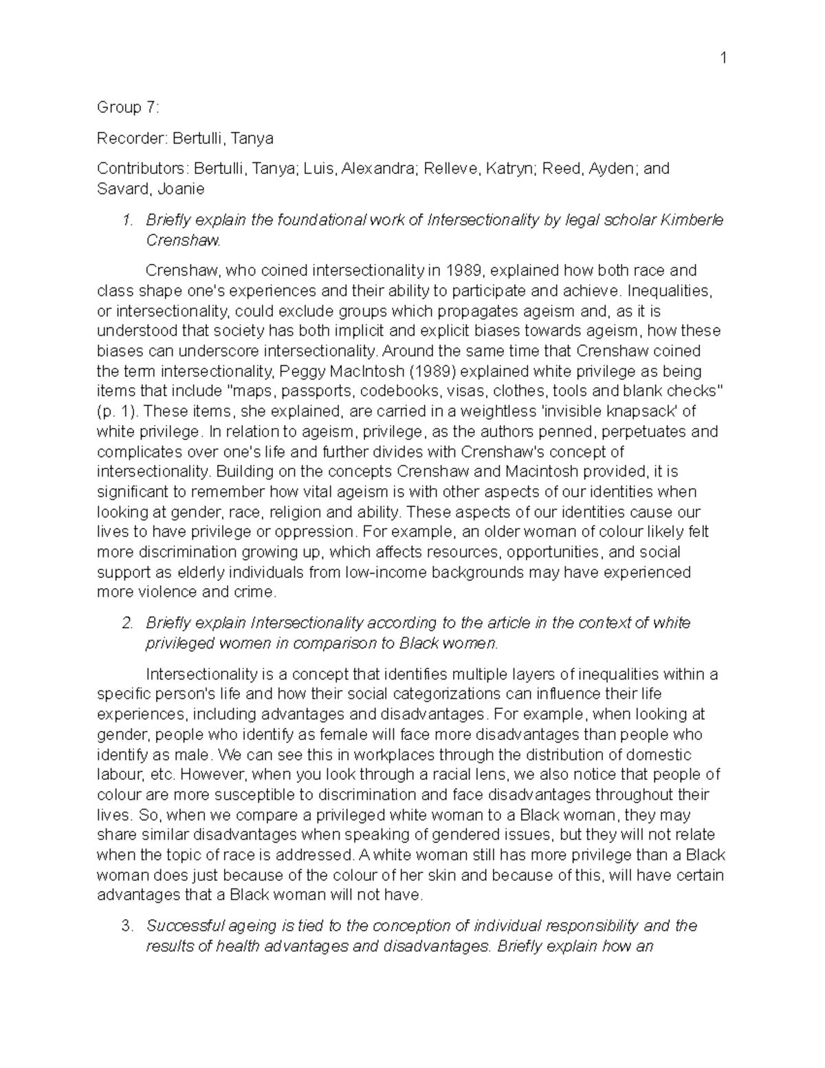 Class Assignment 1 - Group 7 - Group 7: Recorder: Bertulli, Tanya Contributors: Bertulli, Tanya ...