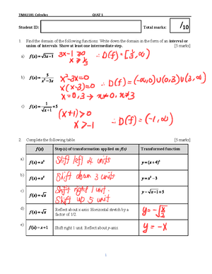 Quiz 4-Answer - Practice, question, and answer. Hope you enjoy it ...