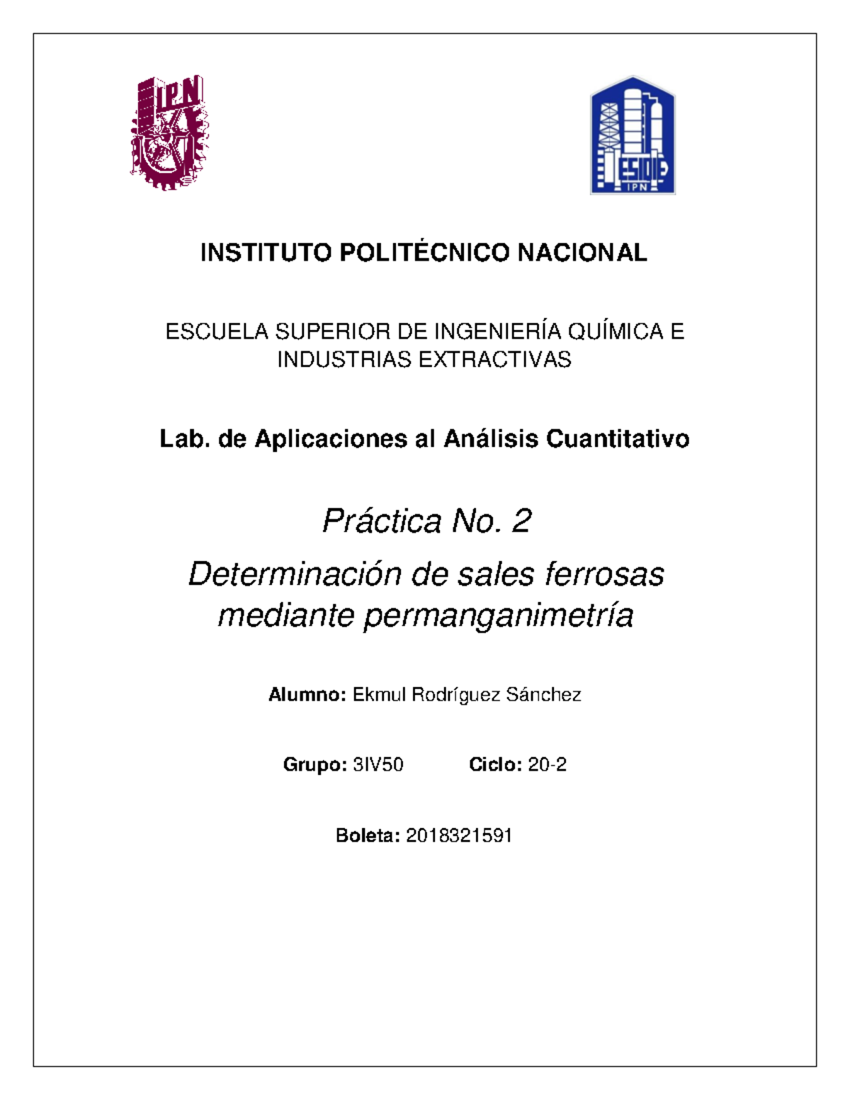 Practica 2 - Warning: TT: undefined function: 32 INSTITUTO POLITÉCNICO NACIONAL ESCUELA SUPERIOR ...