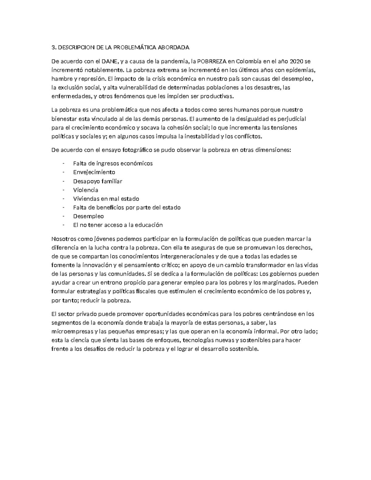 3. Descripcion DEL Problema - 3. DESCRIPCION DE LA PROBLEMÁTICA ...