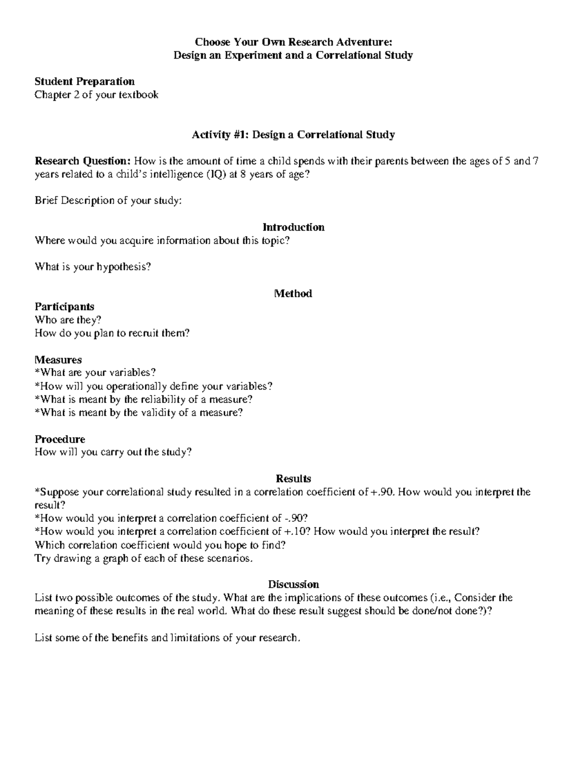 Choose Your Own Research Adventure Worksheet - Choose Your Own Research ...