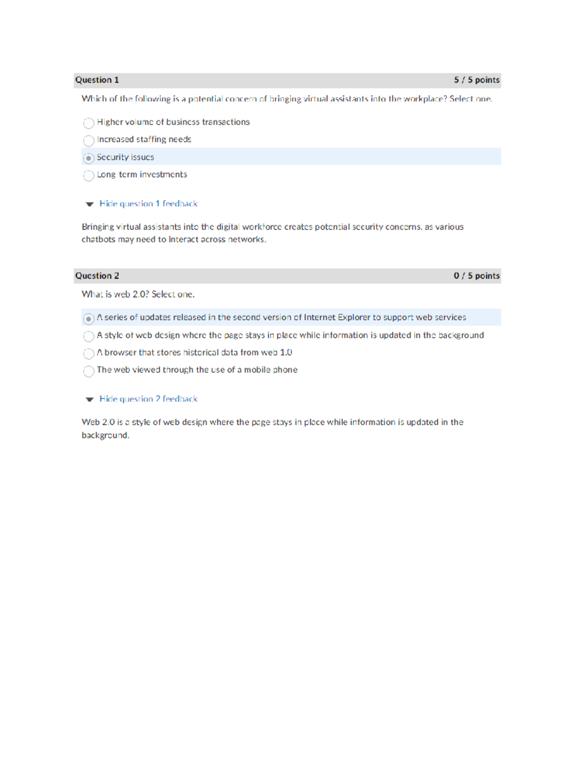 1-3 Quiz- Web-Oriented Services (Attempt 1) - IT260 - Studocu