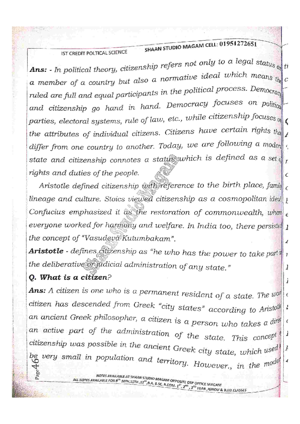 PS BG ist sem5 - Political science BG ist semester - Studocu