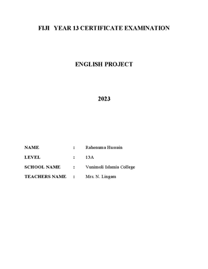 2019 FY13CEEnglish Detailed Solutions - YEAR 13 ENGLISH 2019 DETAILED ...