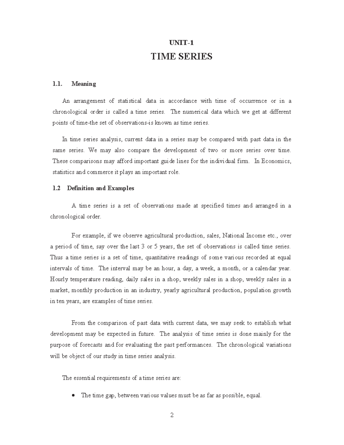 TFM-Unit-1 - Artificial Intelligence and Machine Learning - UNIT- TIME ...