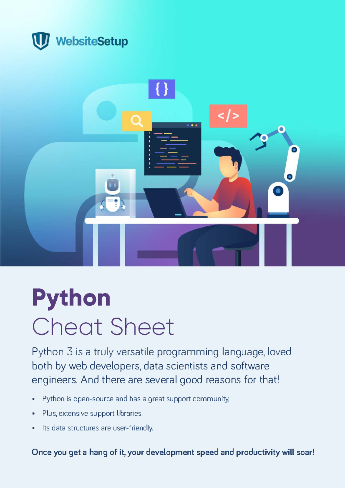 Python cheat sheet April 2021 - Python Cheat Sheet Python 3 is a truly ...