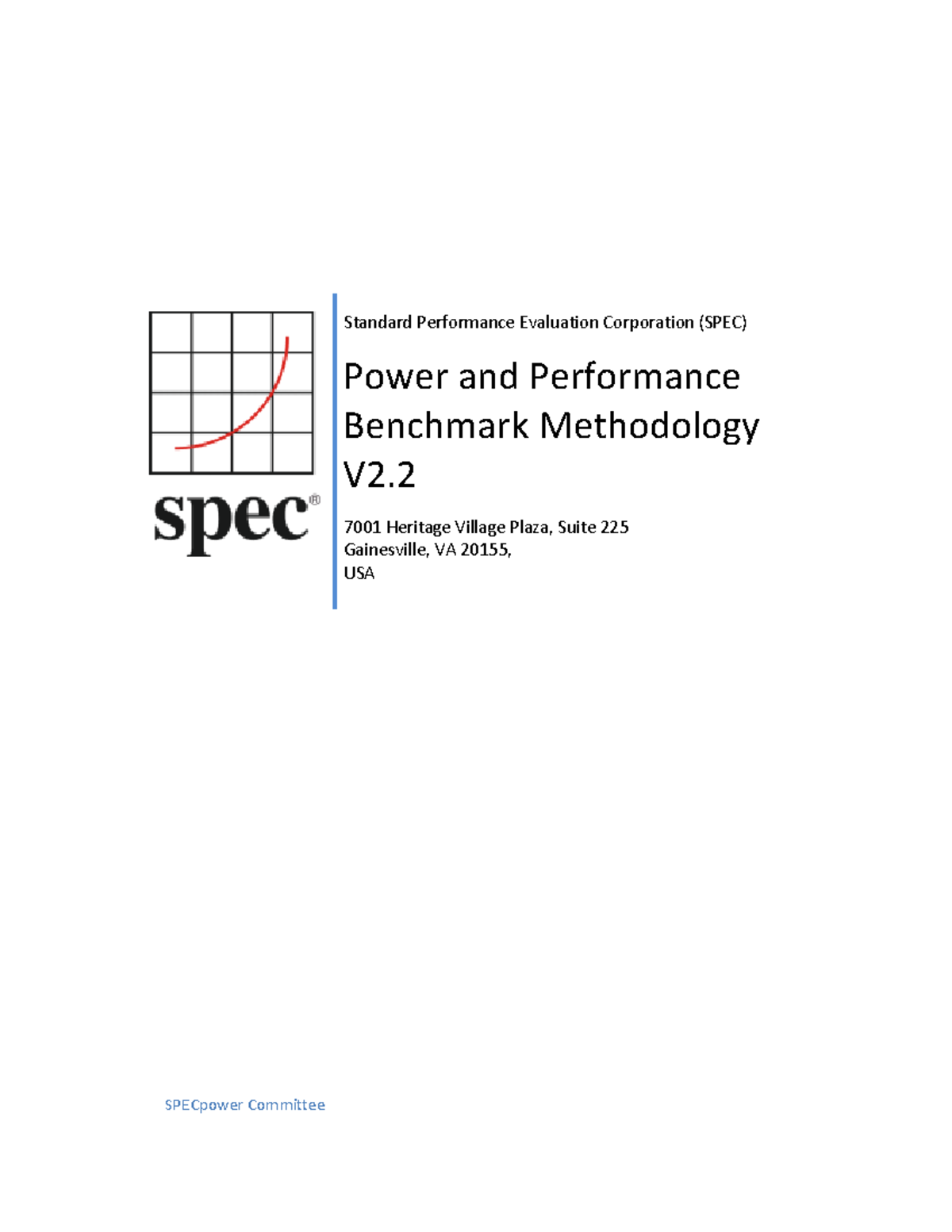 SPEC-Power and Performance Methodology - Standard Performance ...