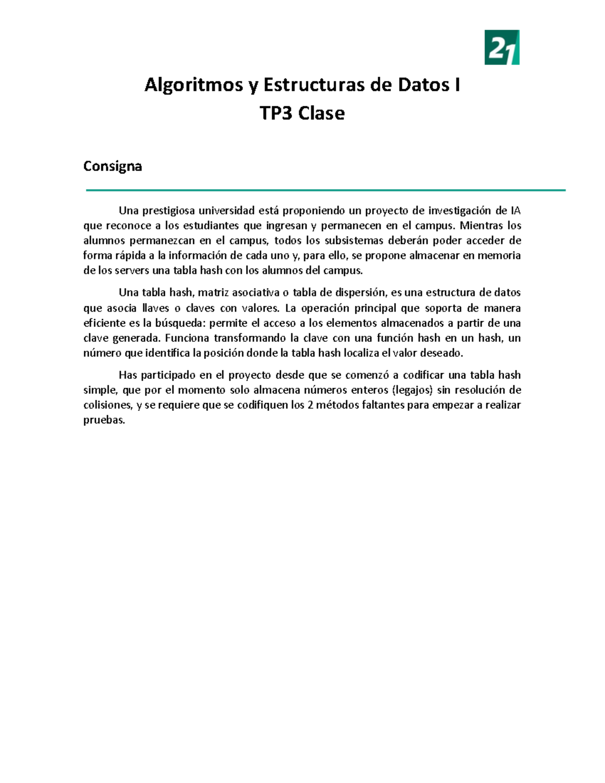 TP3 - Aulico - Algoritmos y Estructura de Datos 1 - Algoritmos y ...