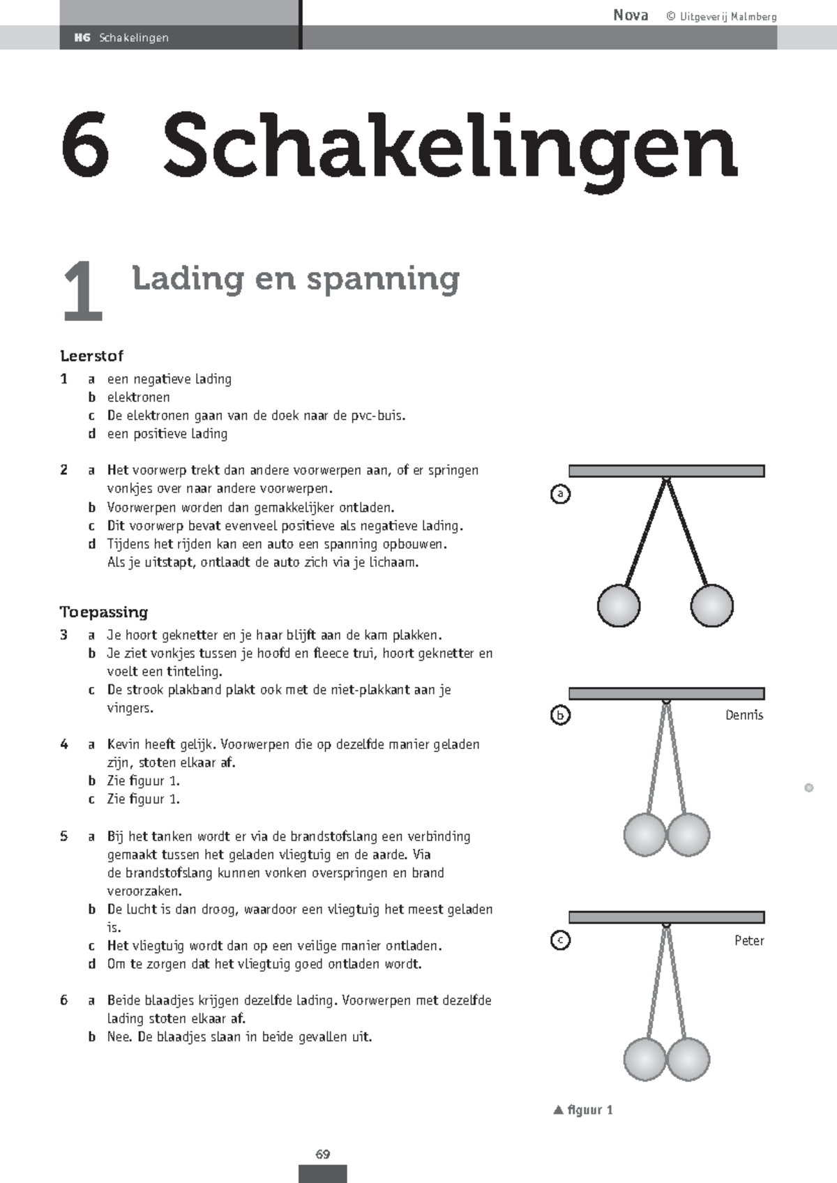 H6 3 - Uitwerkingen nask - havo en vwo klas 3 - H6 Schakelingen 6 Schakelingen 1 Lading en ...