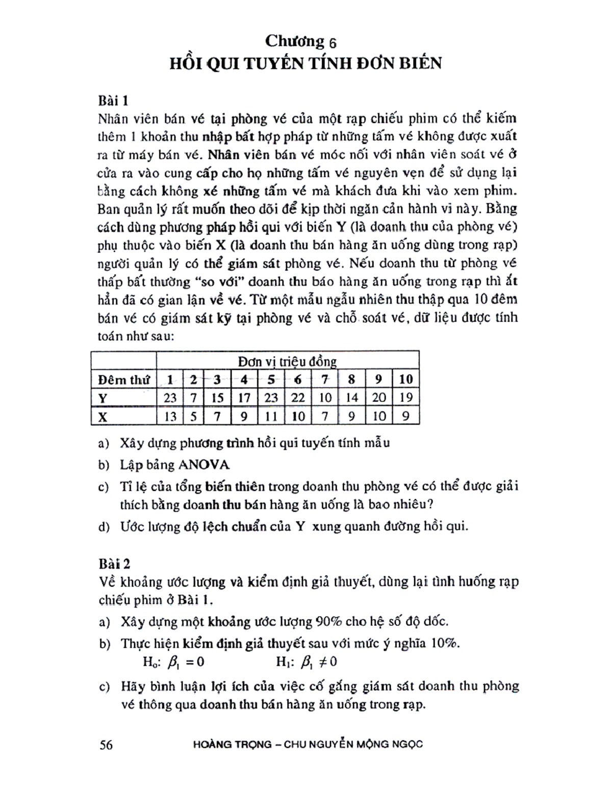 BT chuong 6 - Thong ke ung dung - Studocu