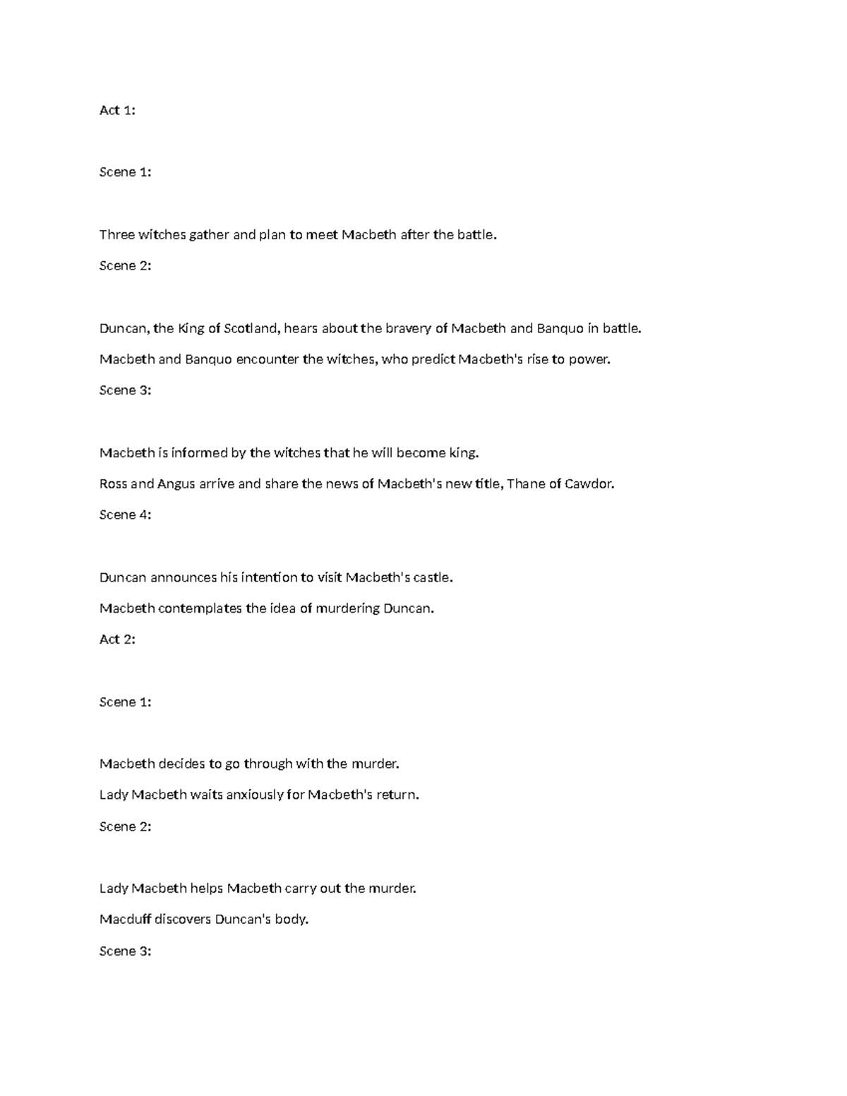 karamnsjmloinbh - Act 1: Scene 1: Three witches gather and plan to meet ...