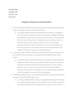 Assignment 2- History of Terrorism - What are the four waves of ...