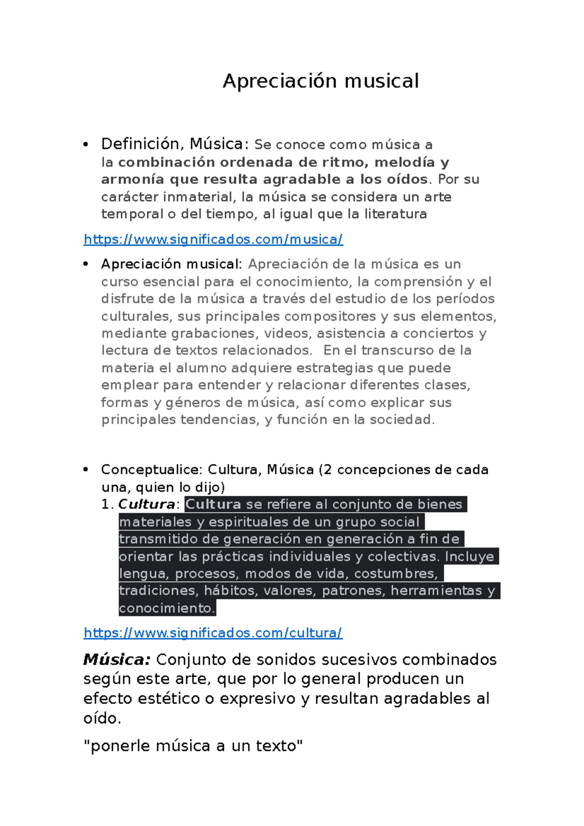 Apreciación musical Investigacion - Apreciación musical Definición ...