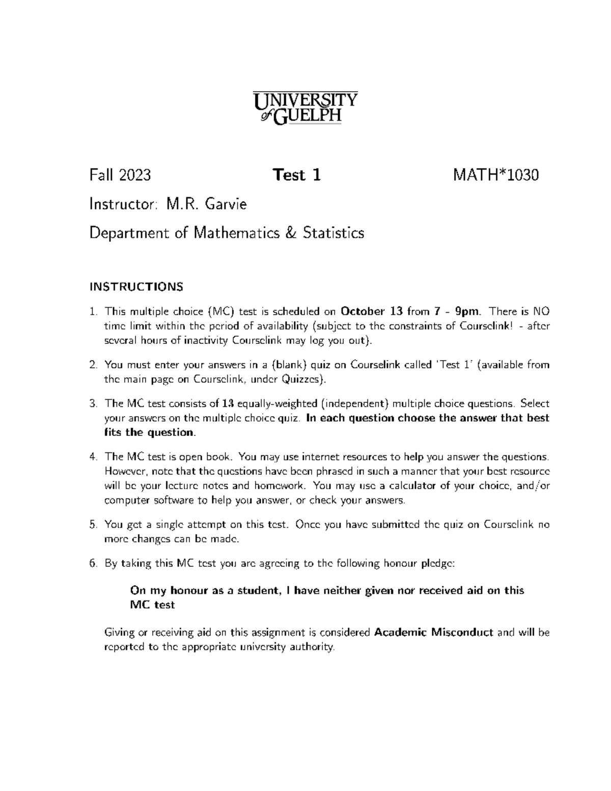 Test1 1030 F23 flat - Lab Test - MATH 1200 - Studocu