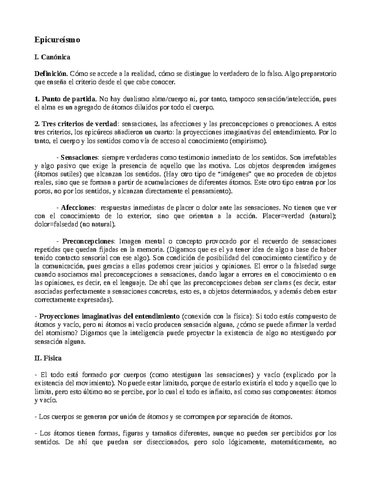 43725520-Epicureísmo Canónica Física - Epicureísmo I. Canónica ...