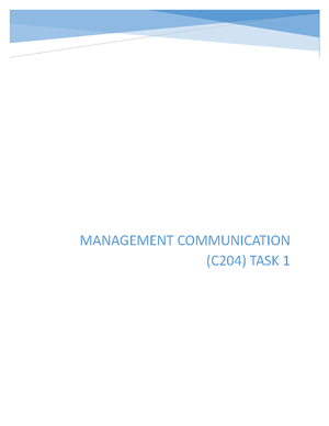WGU C204 task 2 part 2 - Grade: B - B. Write an executive summary ...