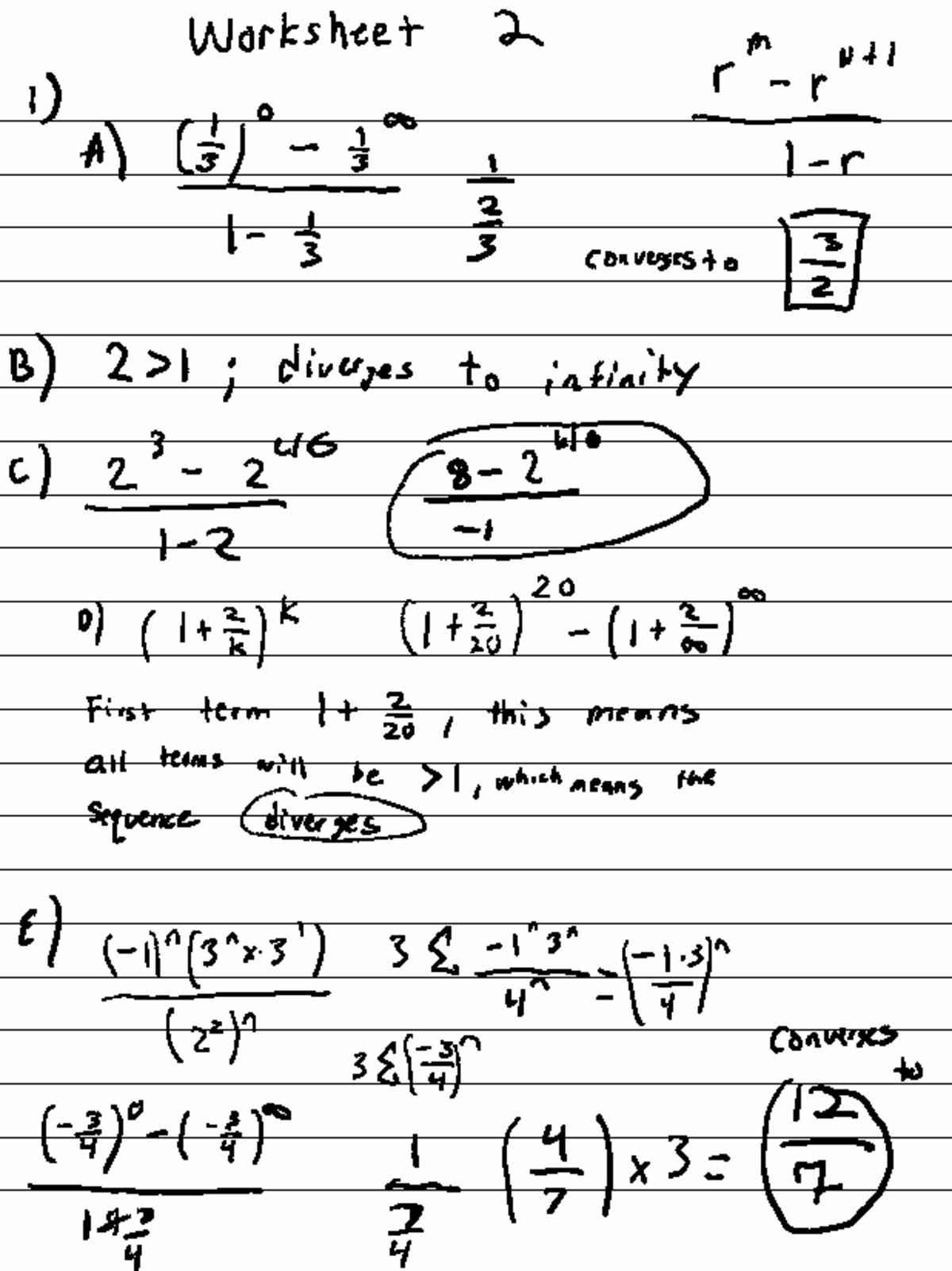 Calc worksheet 2 - notes man - MATH1060 - Studocu