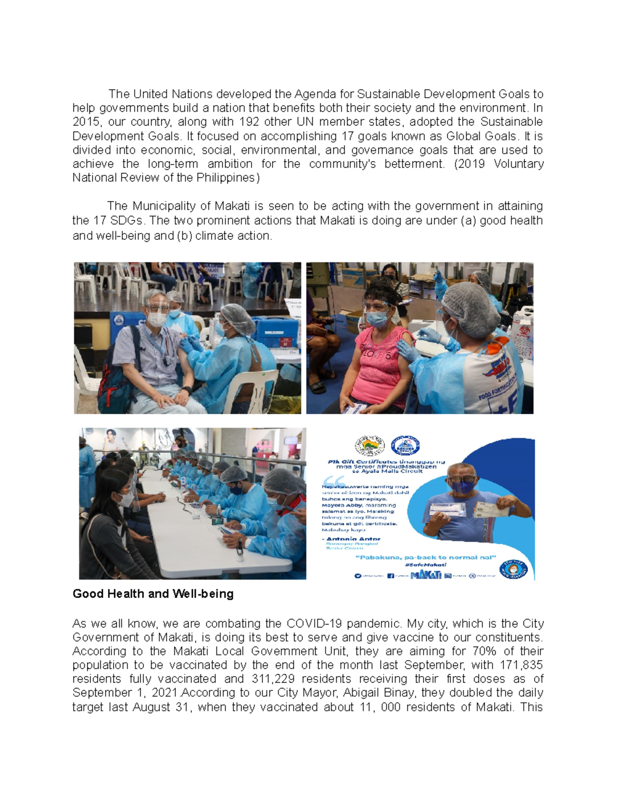 SDG Makati - Requirement in Micro Perspective in Tourism and ...