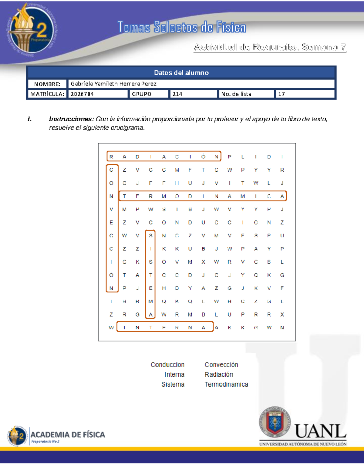 TSF Actividad de Requisto Semana 7 - I. Instrucciones: Con la ...