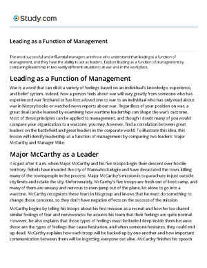 L5 Controlling as a Function of Management - Controlling as a Function ...