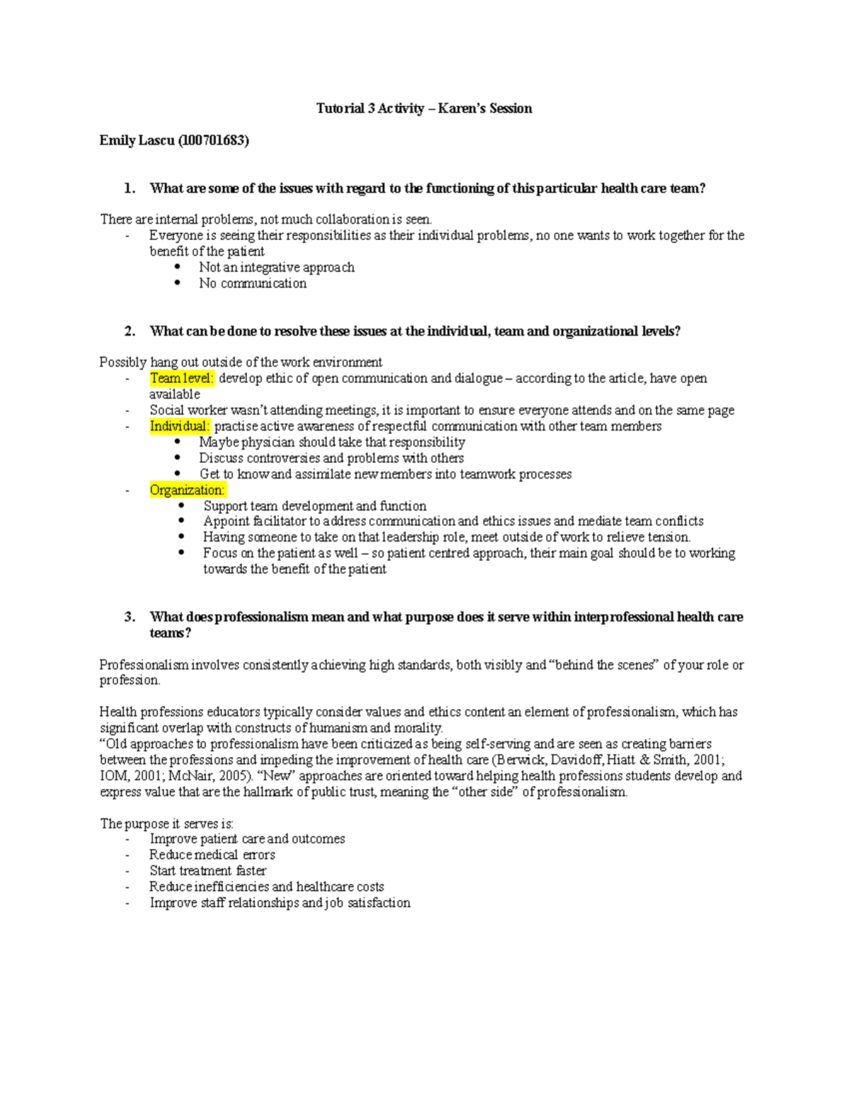 Tutorial 3 Activity - Tutorial 3 Activity – Karen’s Session Emily Lascu ...