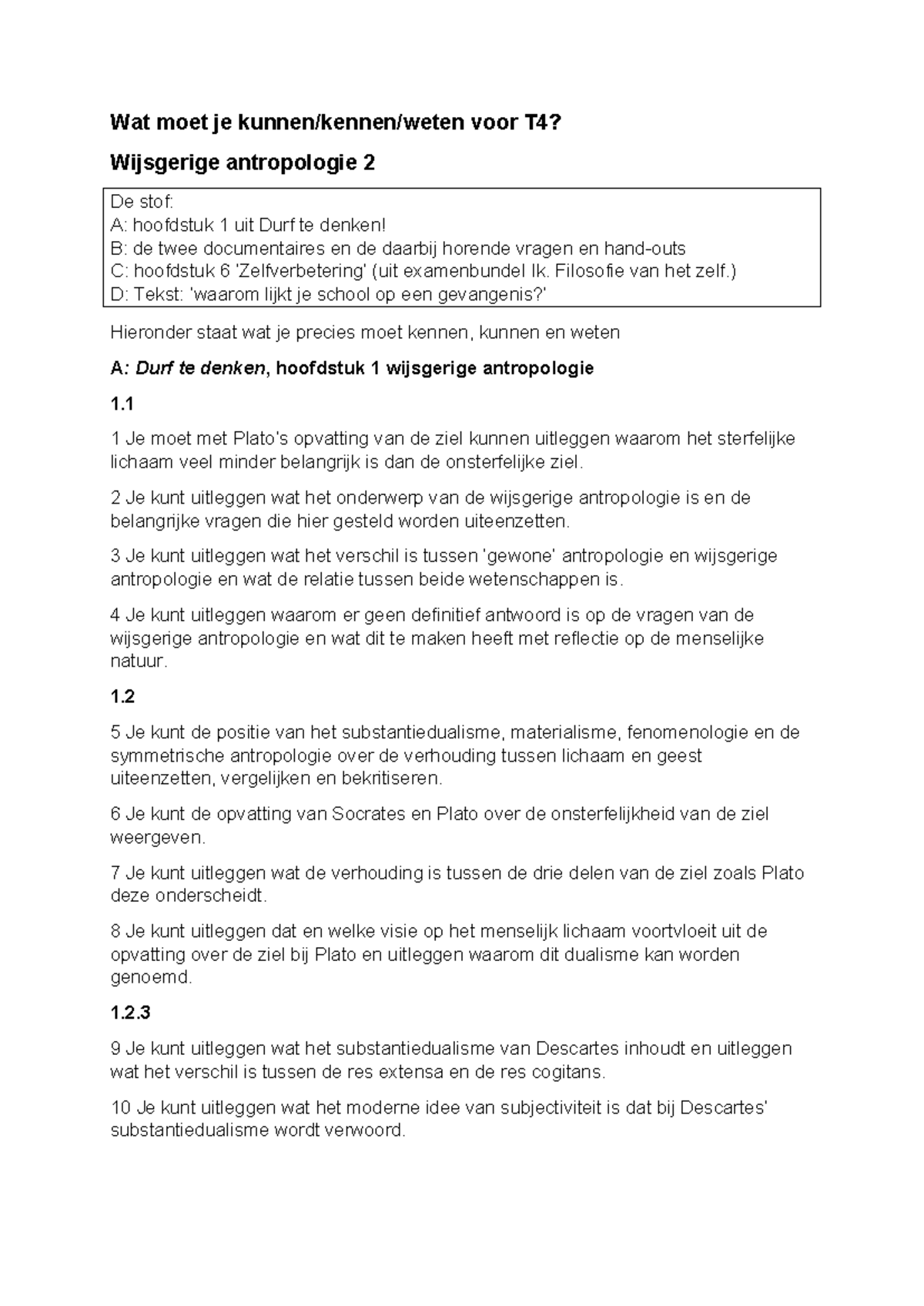 Eindtermen%20T4 - eindtermen die je moet weten om examen te maken - Wat ...