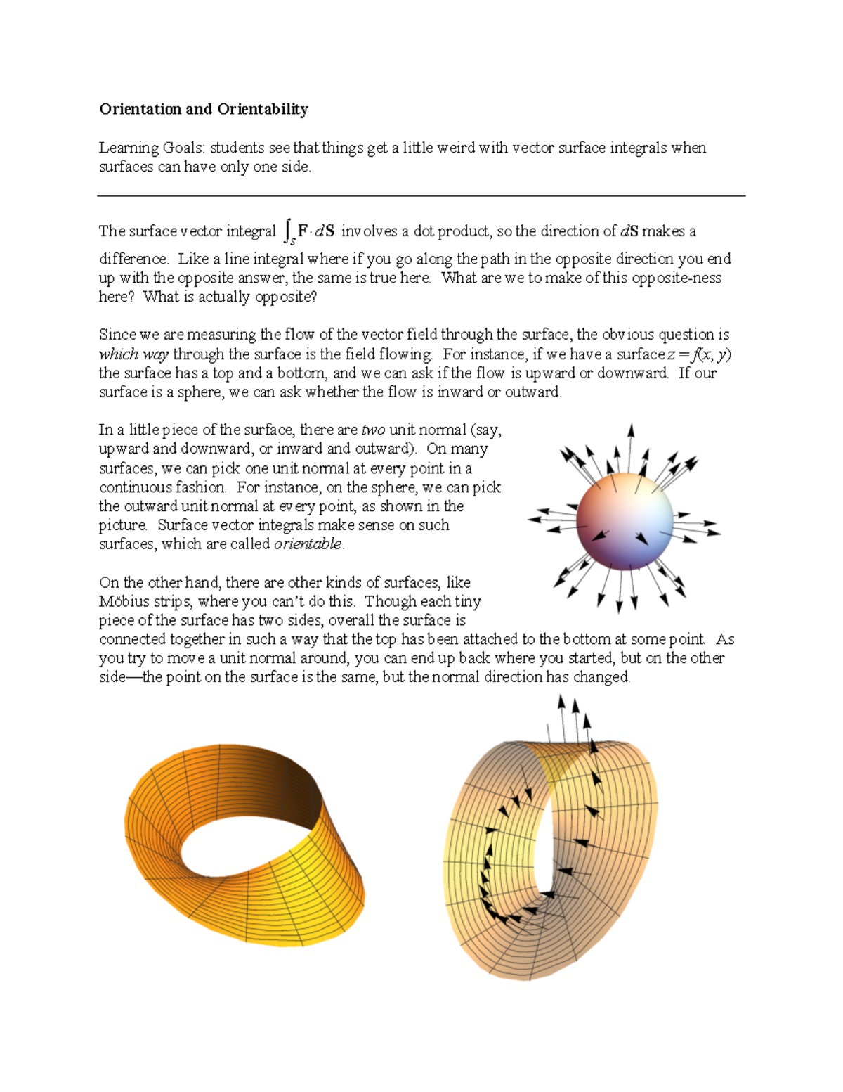 Notes 61-Orientation and Orientability - Orientation and Orientability ...