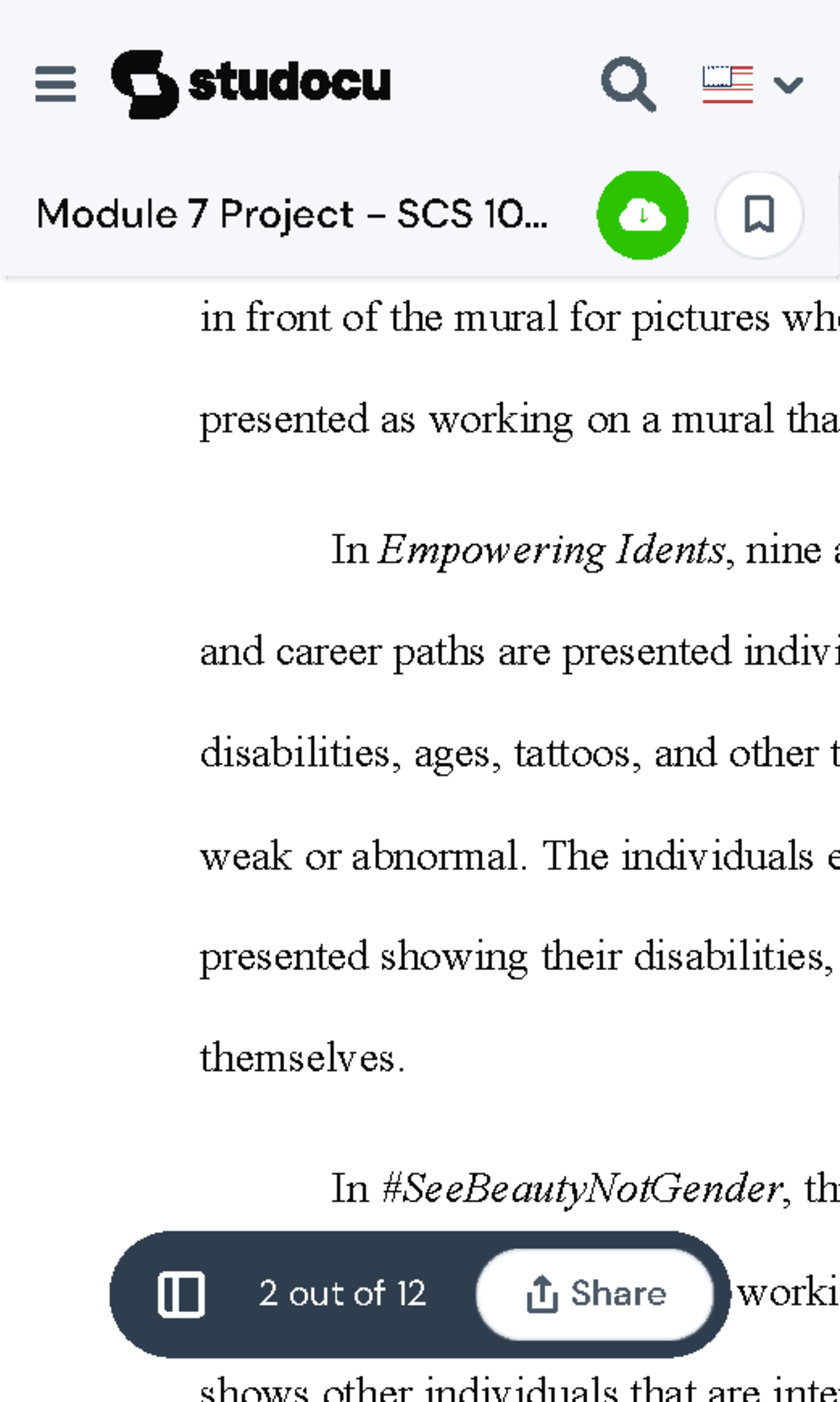 Module 7 Project - SCS 100- Perspectives in the Social Sciences ...