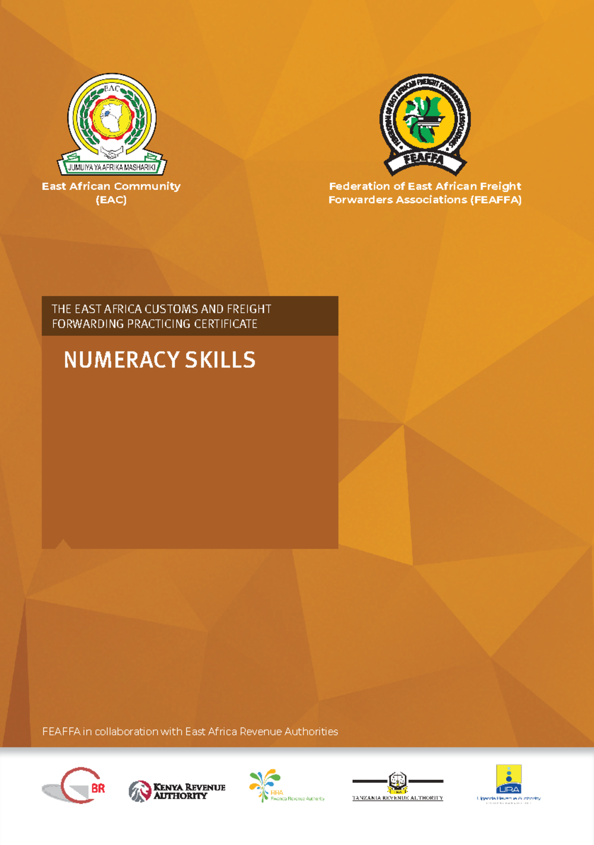 Numeracy- Skills-UNIT - NUMERACY SKILLS THE EAST AFRICA CUSTOMS AND ...
