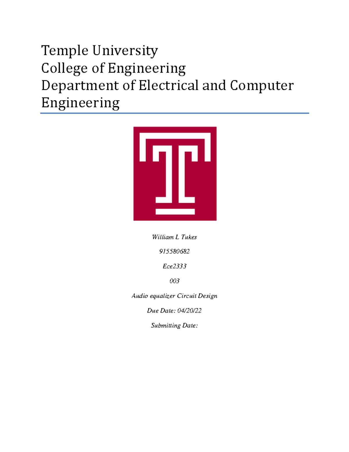 ECE 2333 Lab 111 - lab - Temple University College of Engineering ...