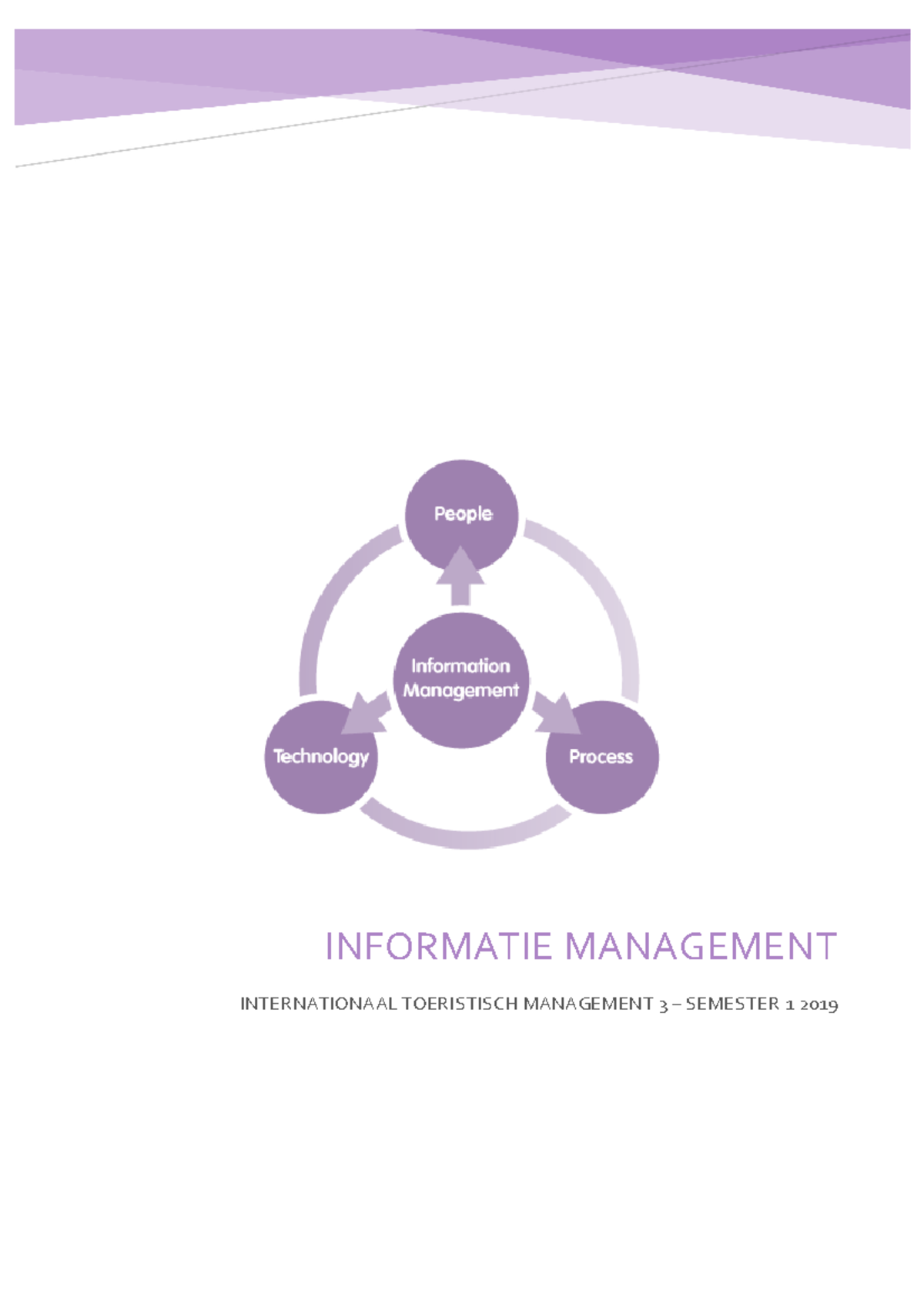 Informatie management - INFORMATIE MANAGEMENT INTERNATIONAAL ...