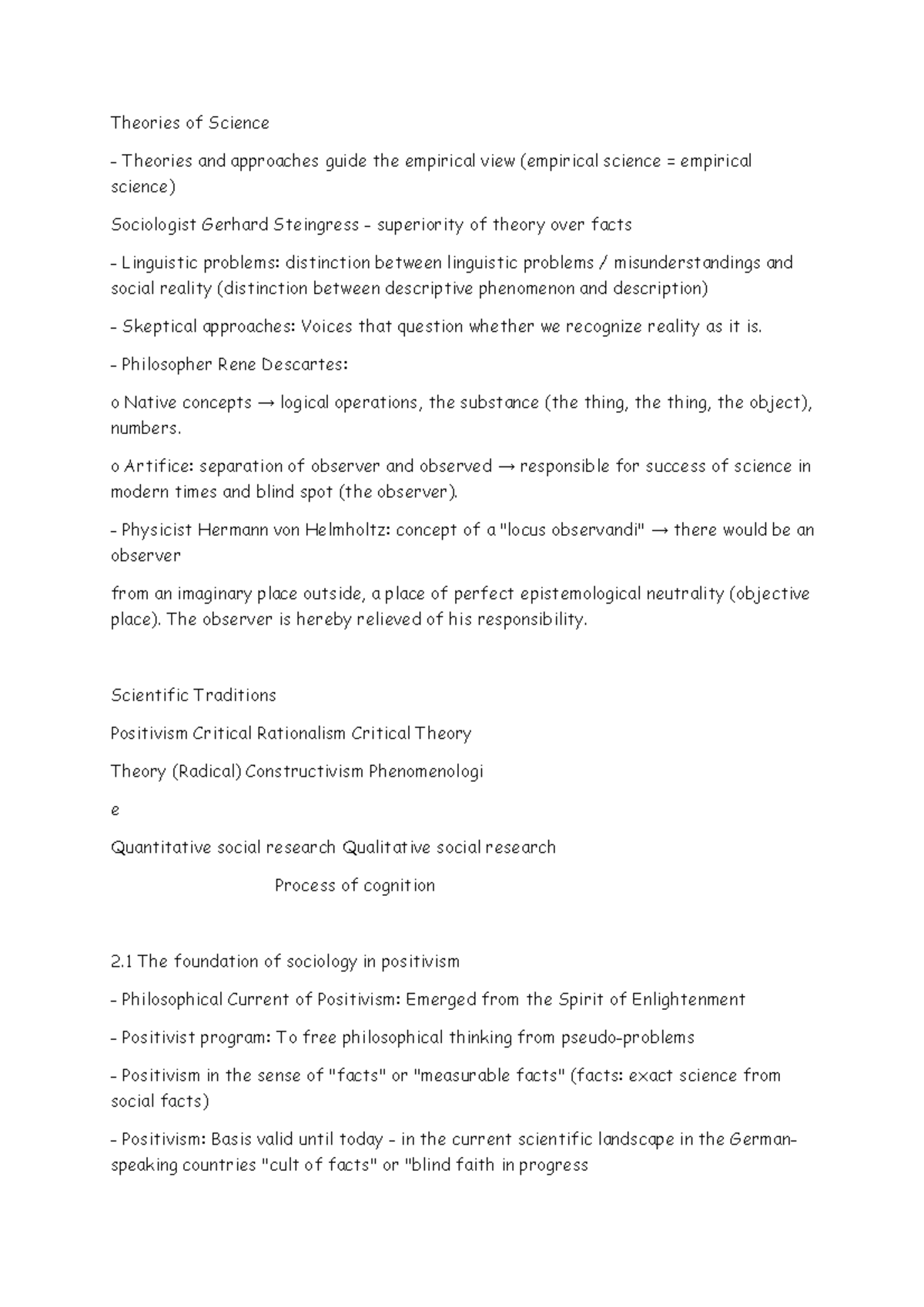 Theories of Science - Theories of Science Theories and approaches guide ...