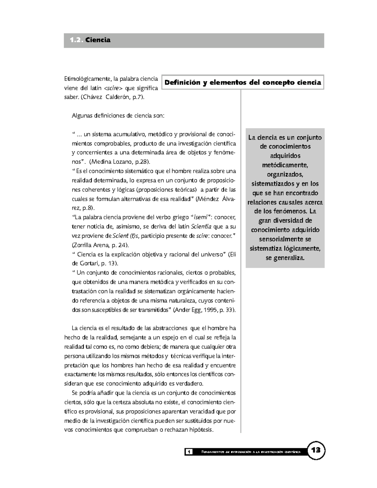 R124658 - lectura - Etimológicamente, la palabra ciencia viene del ...