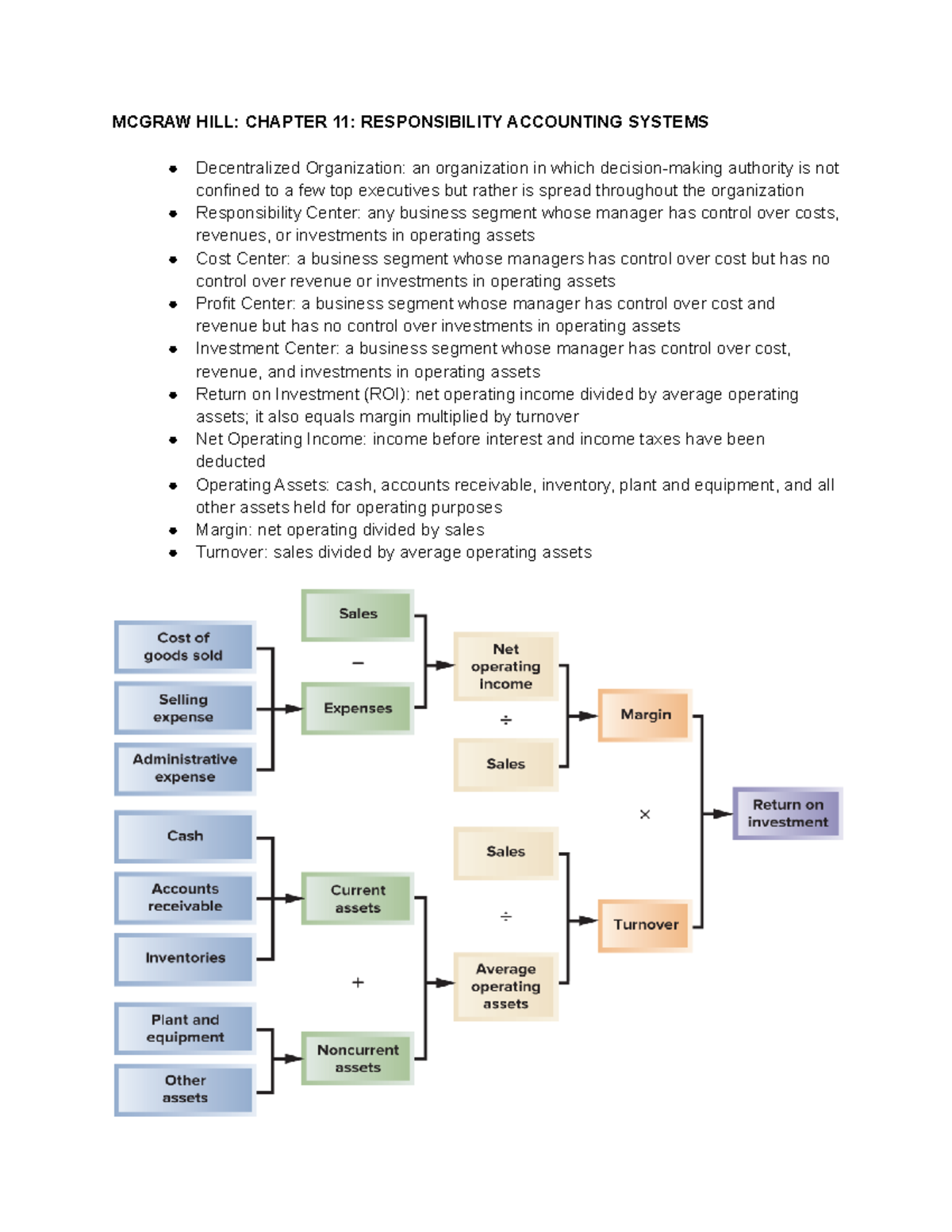 Mcgraw HILL Chapter 11 Responsibility Accounting Systems - MCGRAW HILL ...