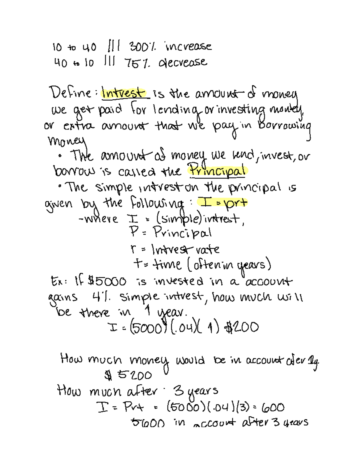 Simple interest - Studocu
