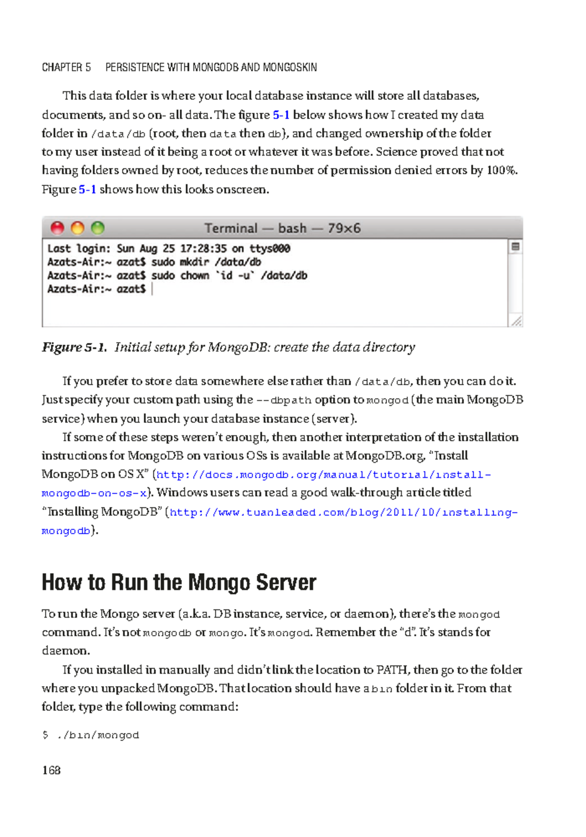 Practical Node Js 38 This Data Folder Is Where Your Local Database Instance Will Store All