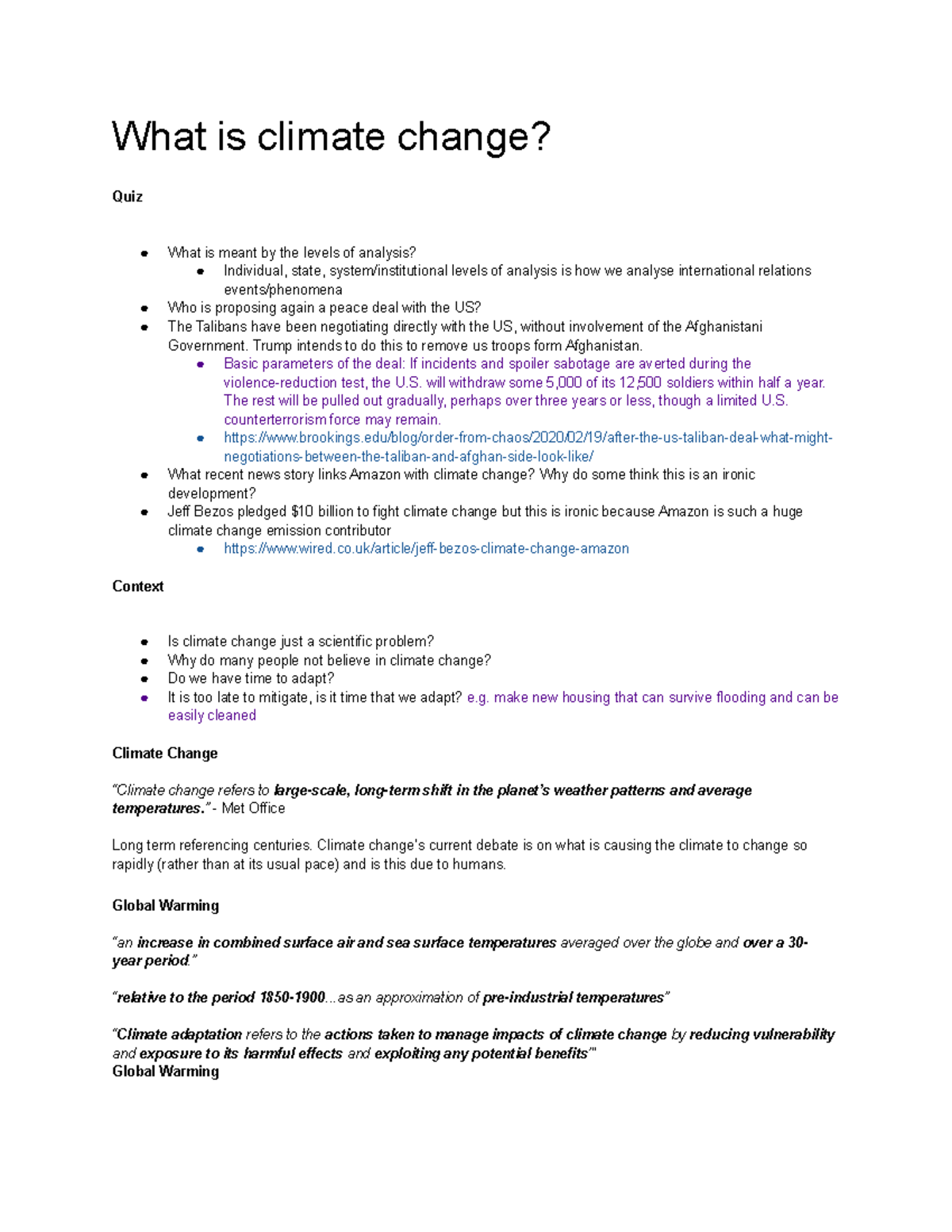 What is climate change - Lecturer: Steve Chisnell - What is climate ...