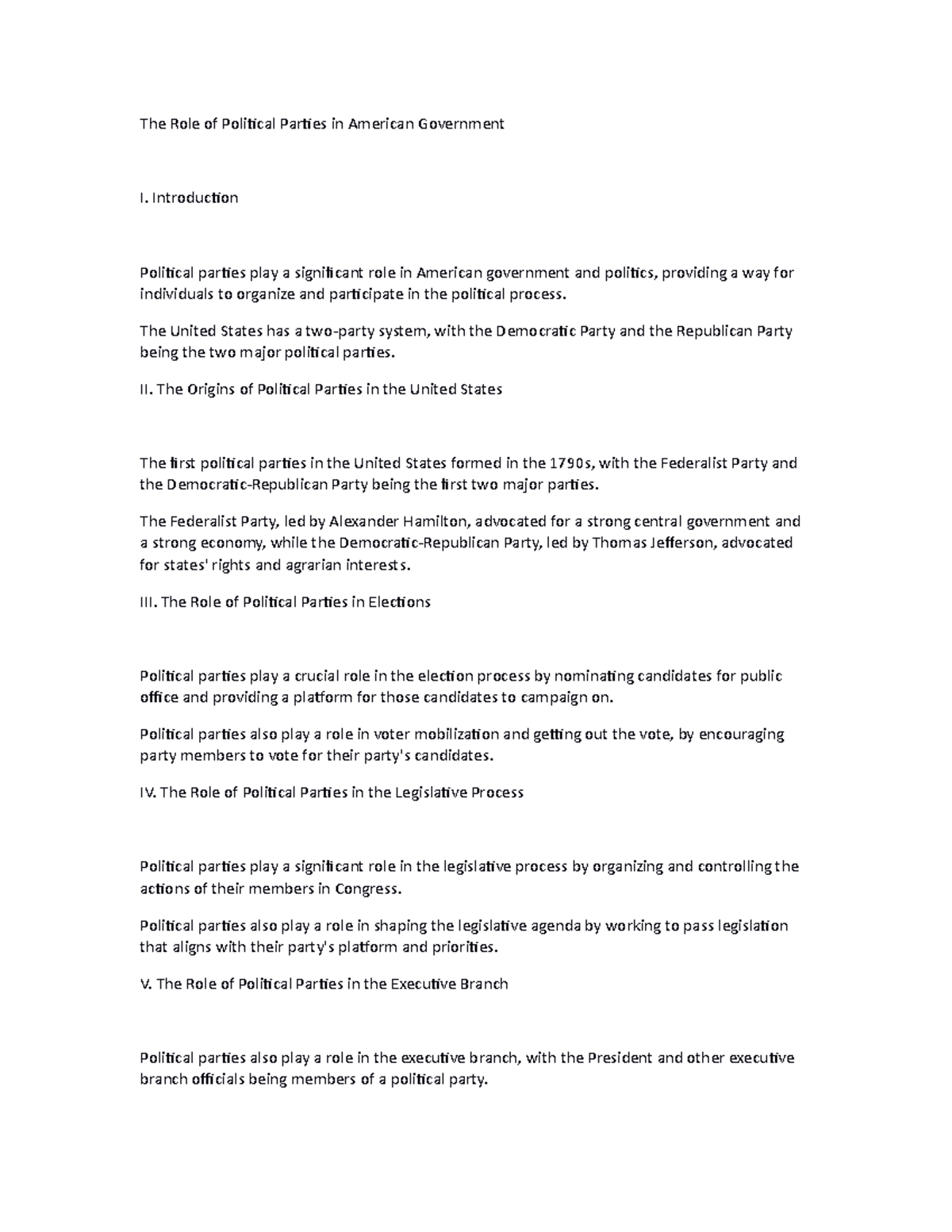 The Role of Political Parties in American Government - Introduction ...