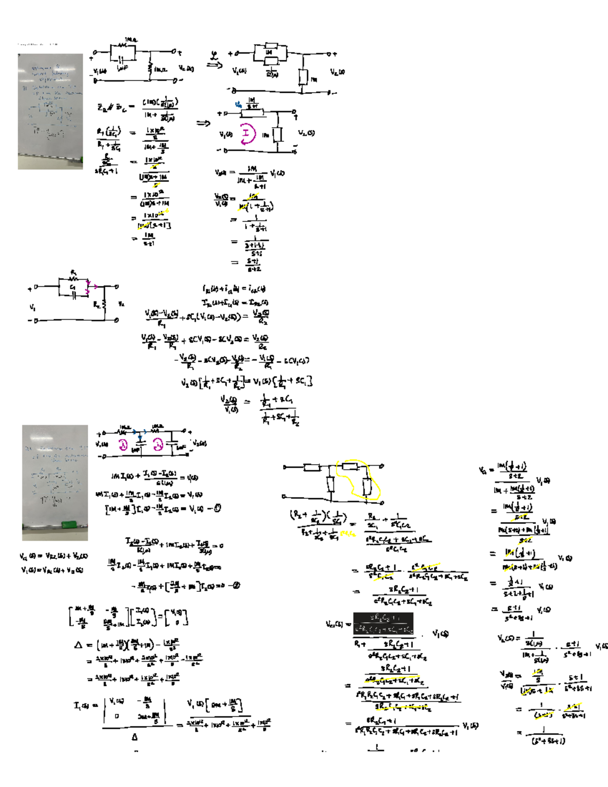 Mini Assignment 1 - Transfer Function - System Modelling and analysis - Tuesday, 24 October ...