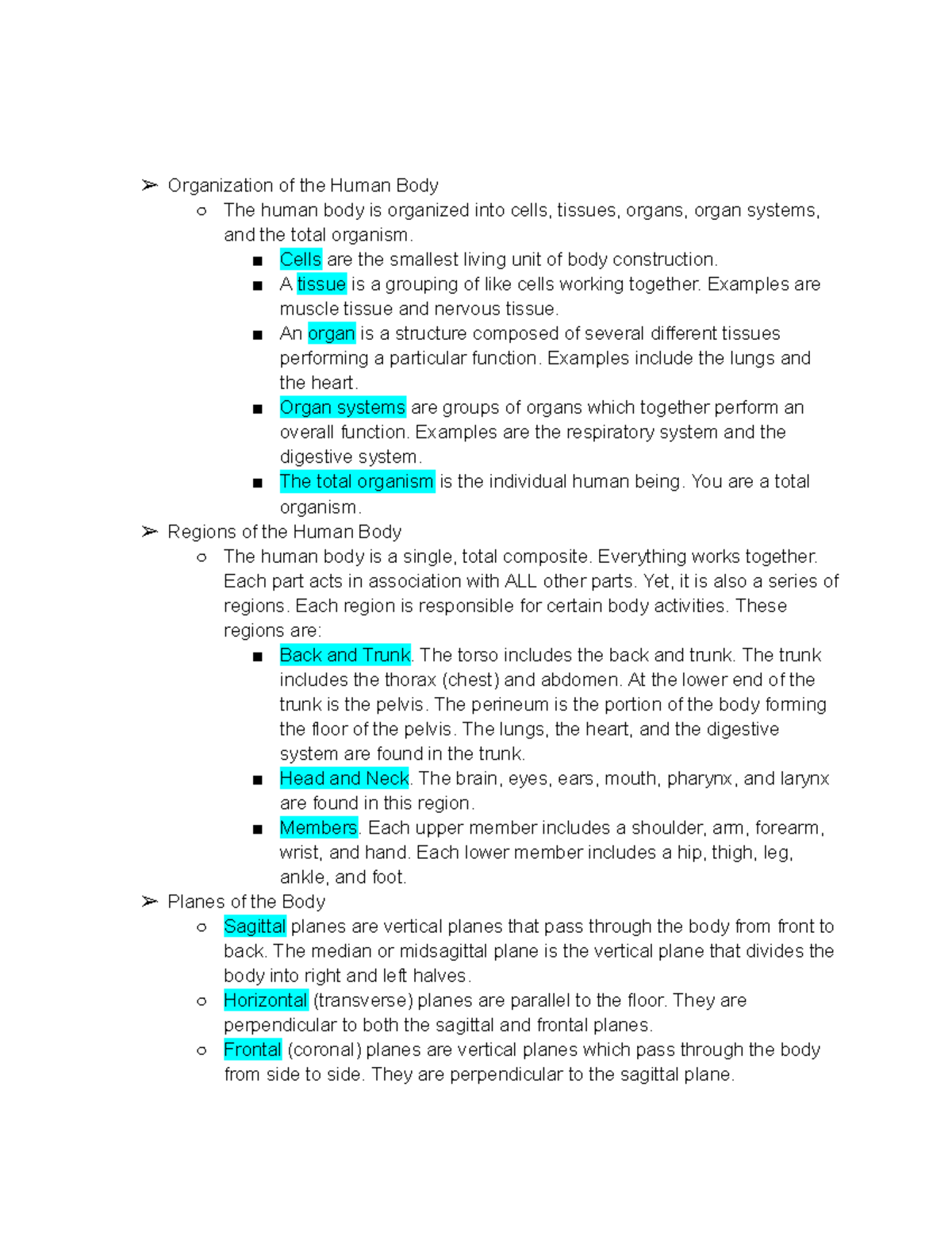 Introduction to Basic Human Anatomy-3 - Organization of the Human Body ...