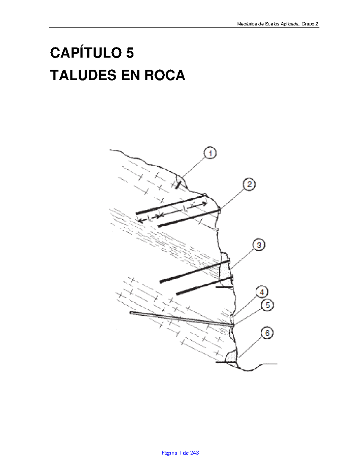 Cap05 Taludes - fdasdfa - Mecánica de Suelos Aplicada. Grupo 2 CAPÍTULO ...