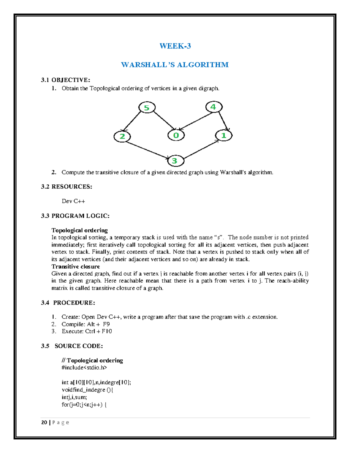 Knapsack Problem Easy Way Week Warshalls Algorithm 3 Objective