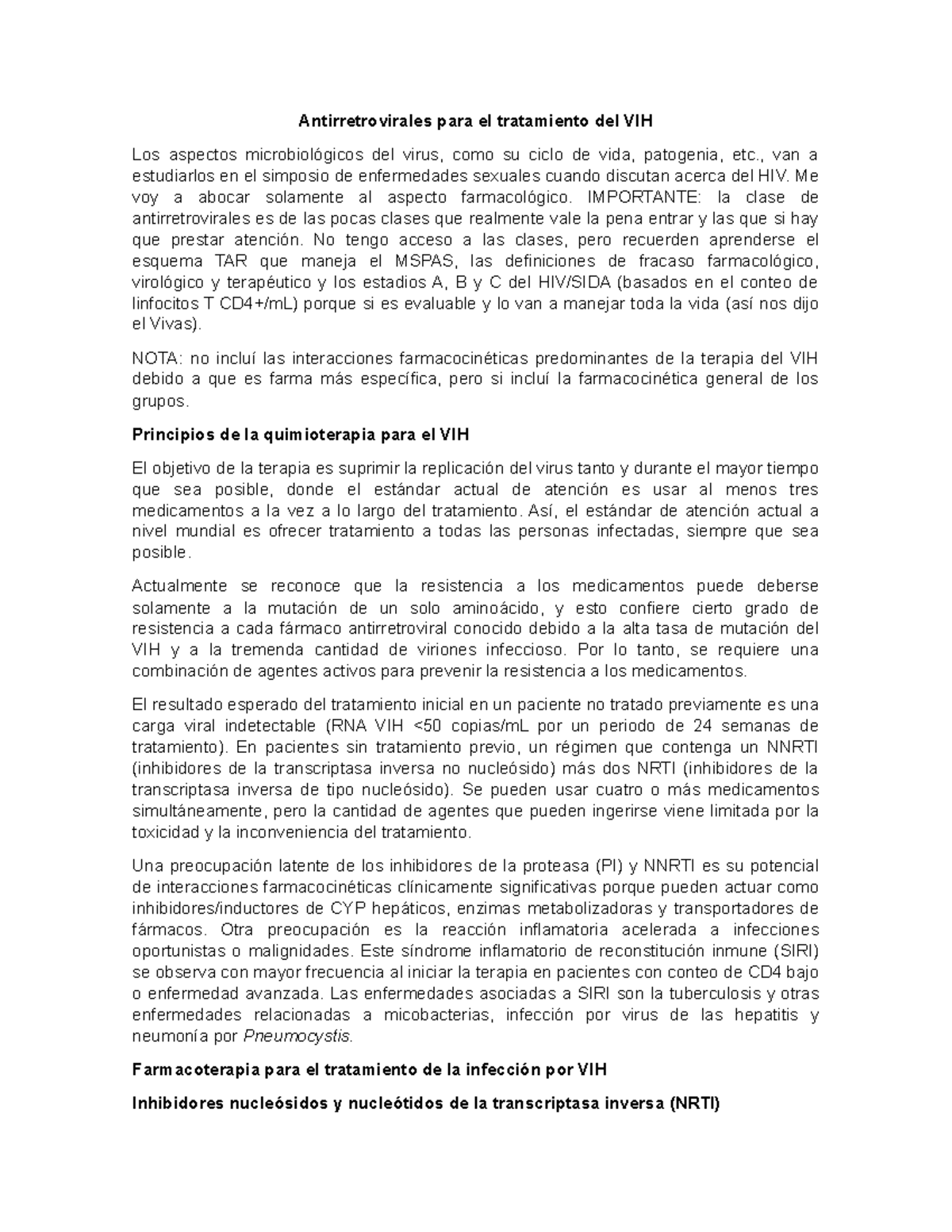 Antirretrovirales para el tratamiento del HIV Goodman and Gilman 13a ed ...