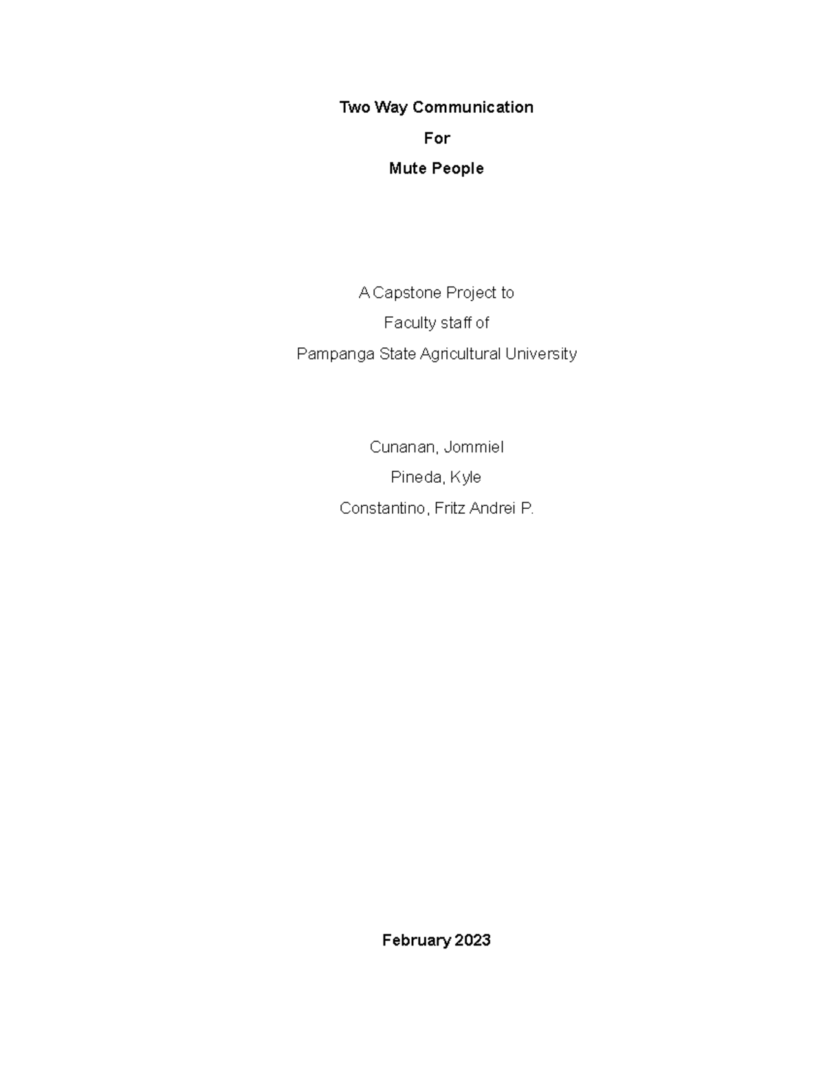 Two-Way-Communication - Two Way Communication For Mute People A ...