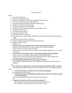 Global History II Midterm Review Sheet - Global History II Midterm ...